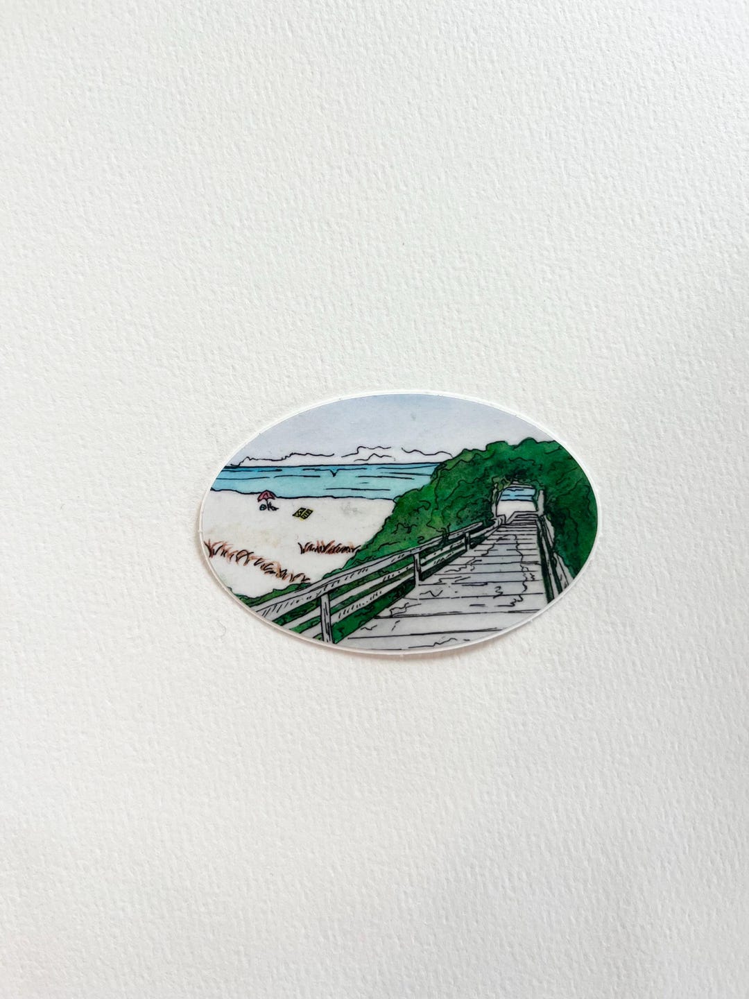 Seagrove Beach Watercolor Sticker for Events, Clubs, Shops Waterbottles ...