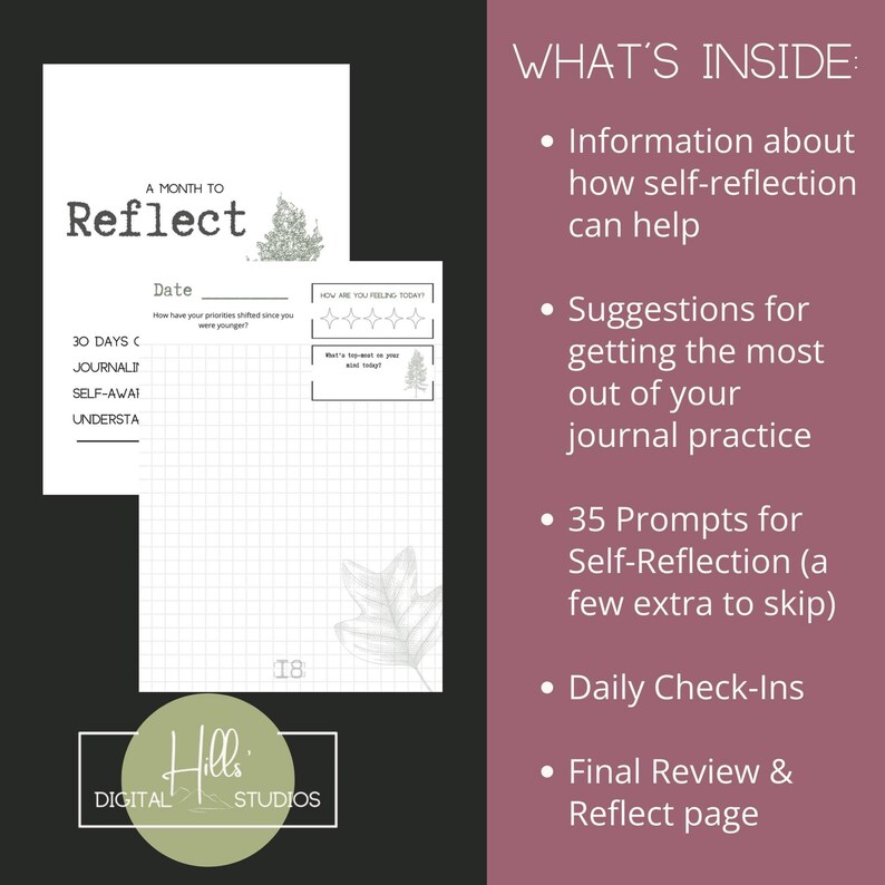 Self-reflection Journal With Prompts for Kindle Scribe, Remarkable ...