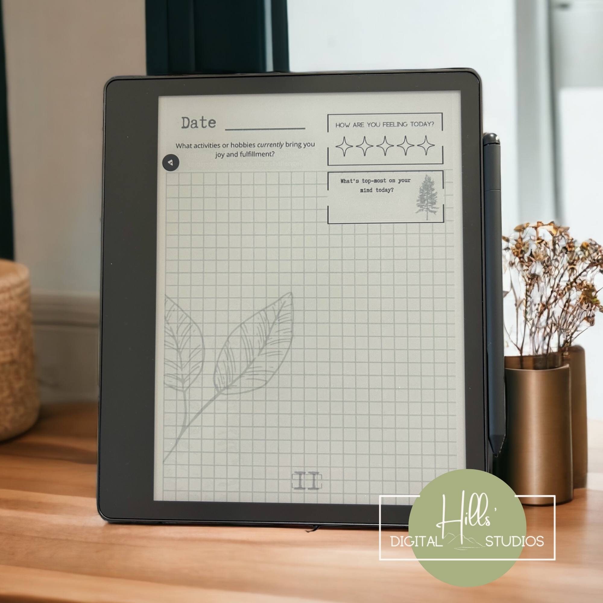 Self-reflection Journal With Prompts for Kindle Scribe, Remarkable ...