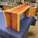 Cedar Live Edge Waterfall Table / Bench - Etsy
