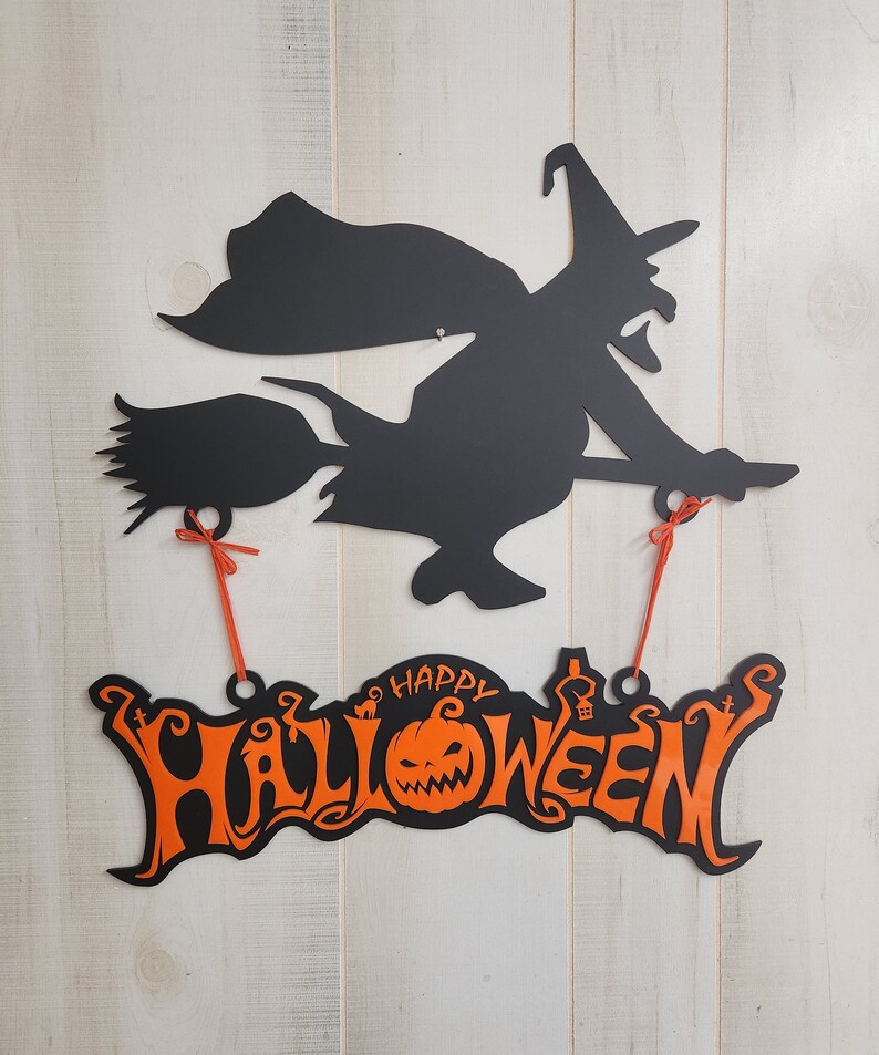Halloween Decor Door Decoration Witch Sign Halloween Sign - Etsy