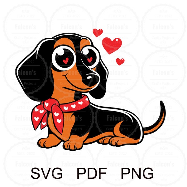 Dachshund Valentines - Etsy