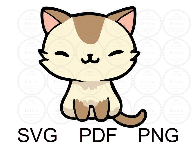 Kitten SVG, Kitty SVG, Cat SVG, Clipart, Layered - Png - Pdf - Vector ...