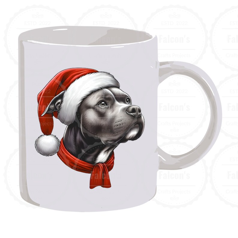 Cute Xmas Pitbull, Christmas Pitbull PNG, Download, Design Transparent ...