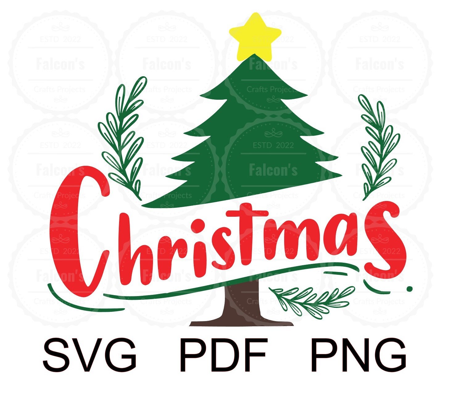 Merry Christmas SVG, Happy Holidays SVG, Digital Download, Cut File ...