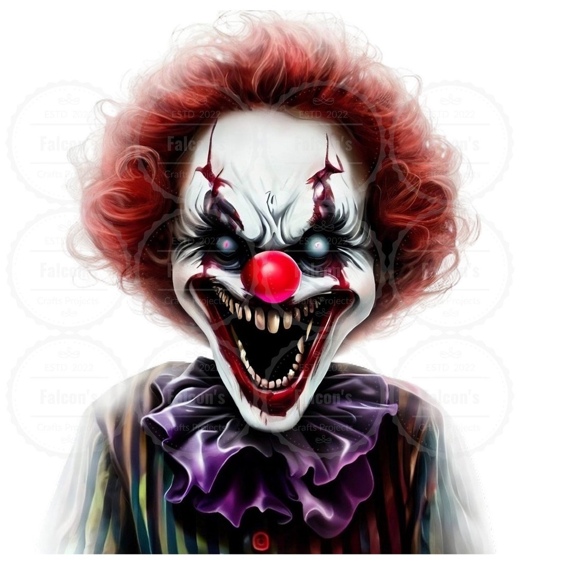 Nightmare Clown PNG, Diabolical Clown, Horror Clown, Creepy Clown ...
