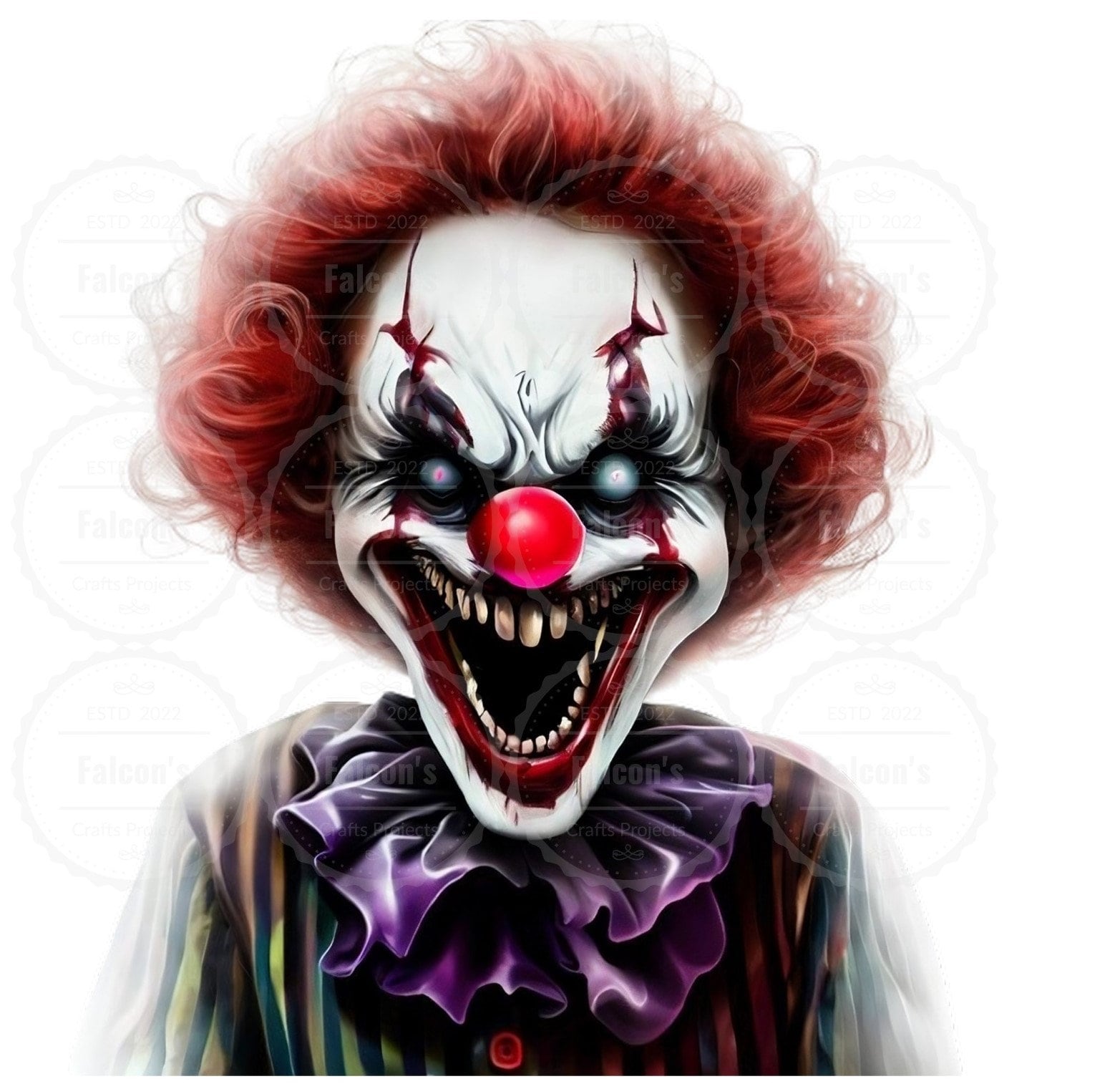 Nightmare Clown PNG, Diabolical Clown, Horror Clown, Creepy Clown ...