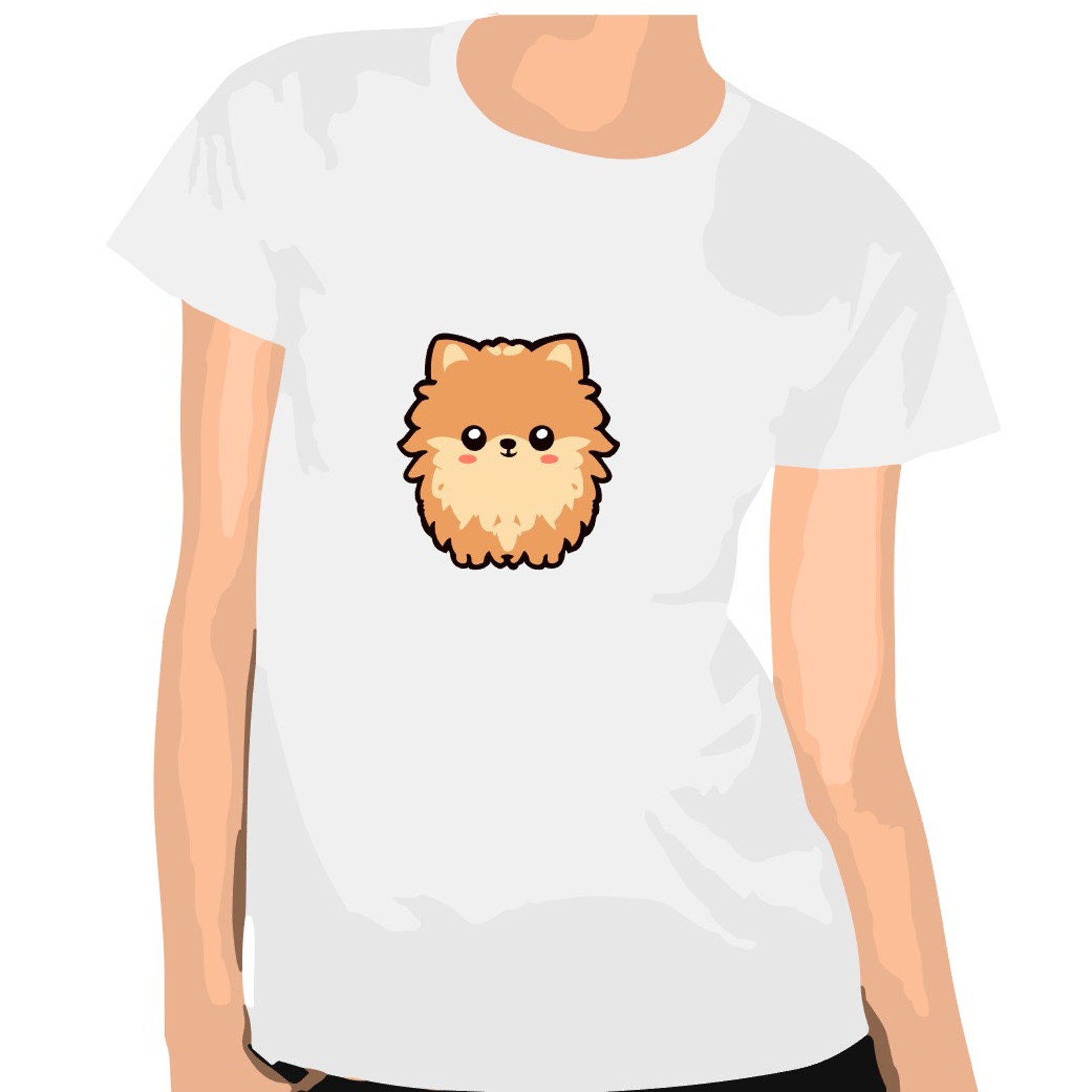 Cute Pomeranian Dog - Layered - SVG - PNG - PDF - Vector -art - Cricut ...