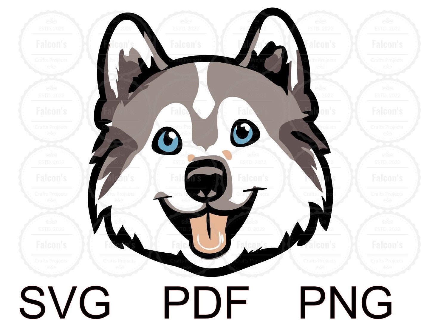 Siberian Husky SVG, Husky SVG, Alaskan, Layered - Clipart - PNG ...