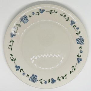 Handmade Blueberry Bouquet Pendant Necklace | Upcycled Corelle Plate ...