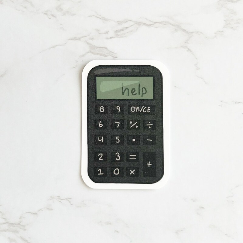 Calculator Stickers - Etsy