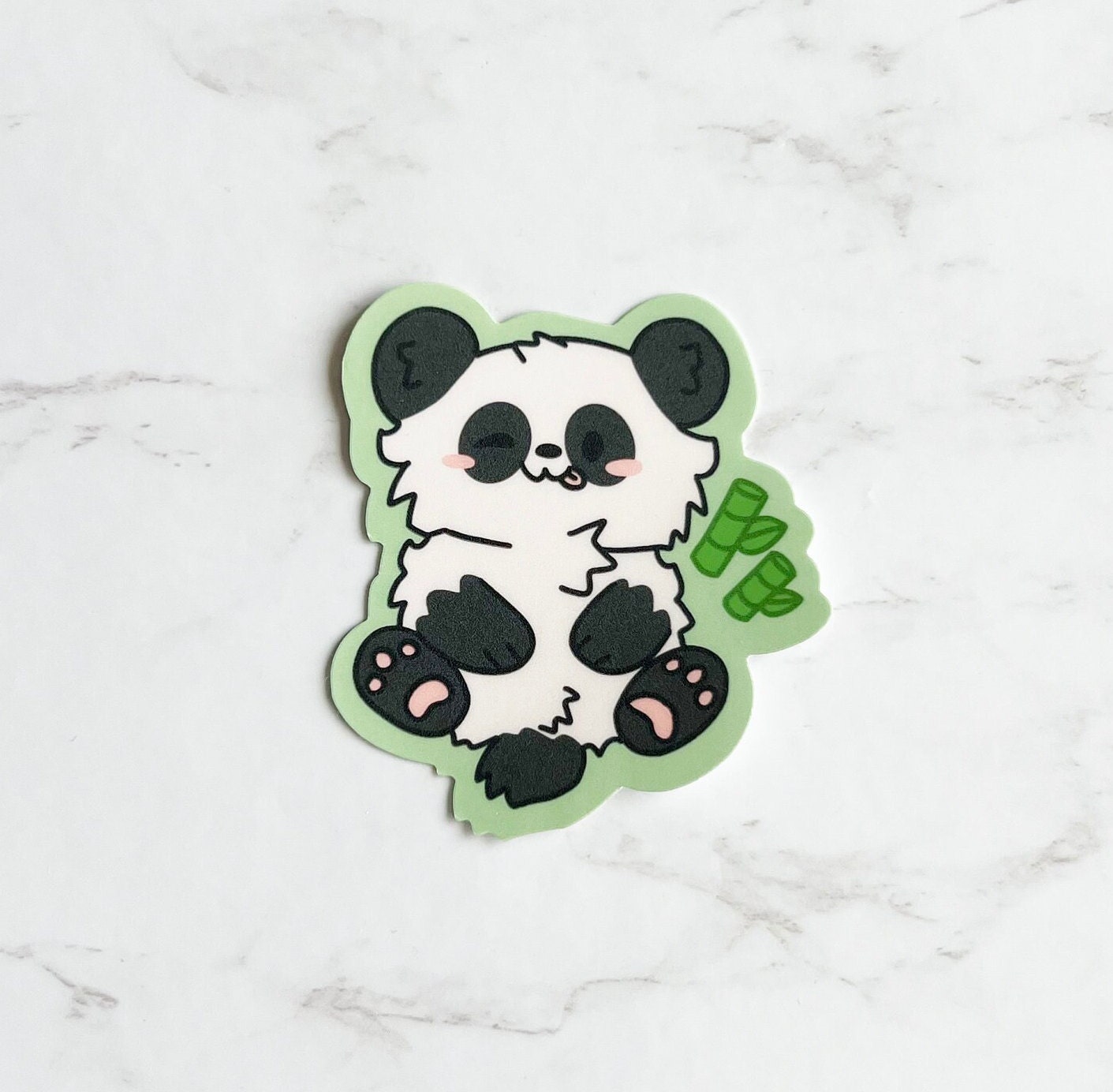 Panda Vinyl Sticker | Cute Panda Cat Sticker | Panda Sticker | Cute ...