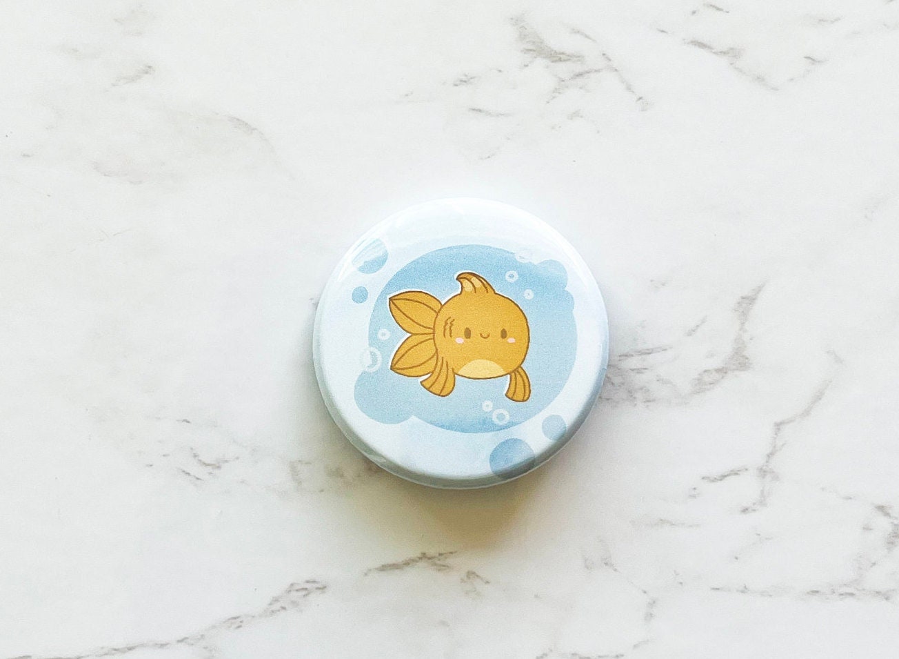 Orange Goldfish 1.5 Pinback Button Goldfish Button Orange Goldfish ...