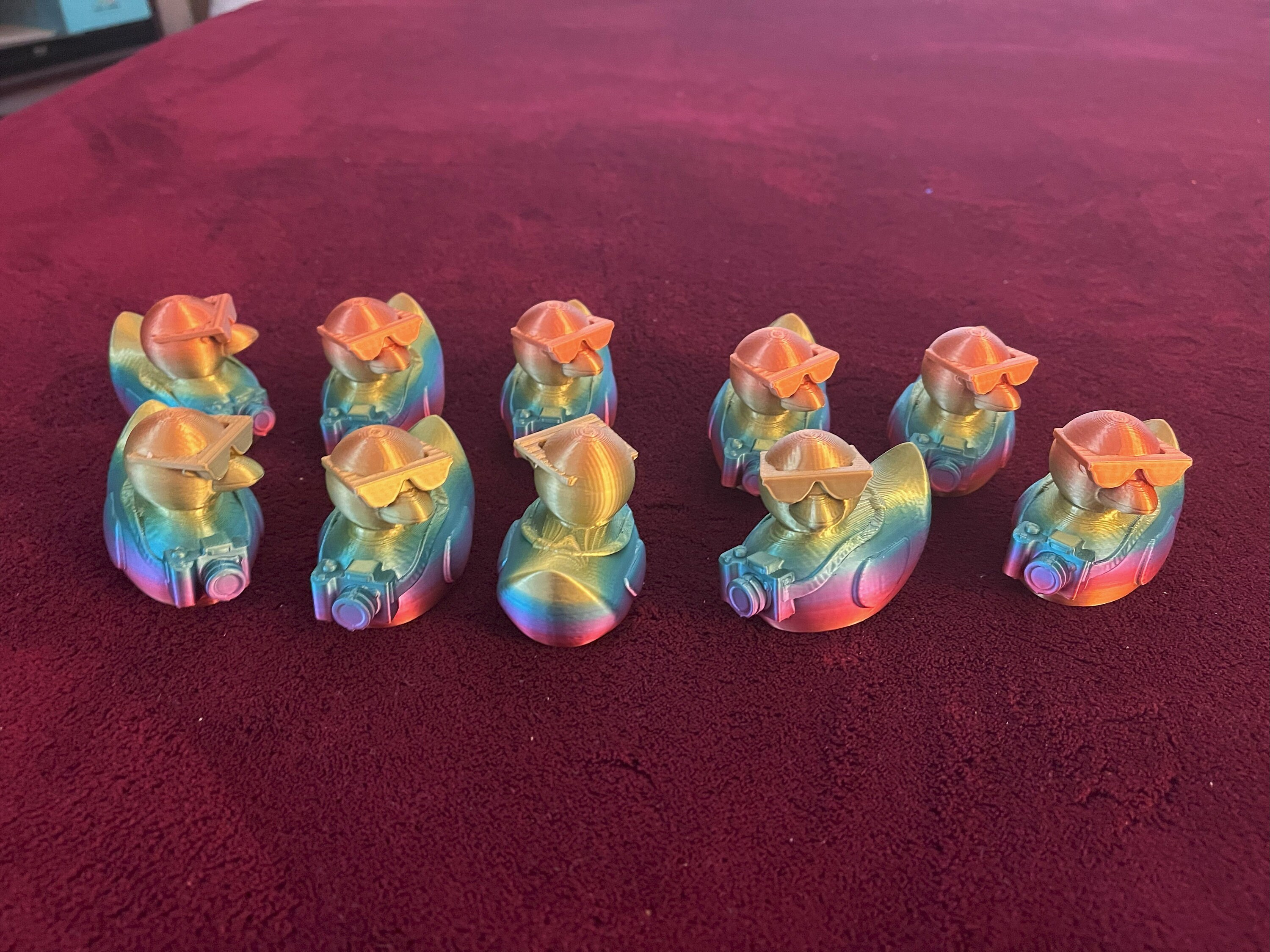 Cruise Ducks- Side Eye Ducks Multi Colored 3D Printed Can Be ...