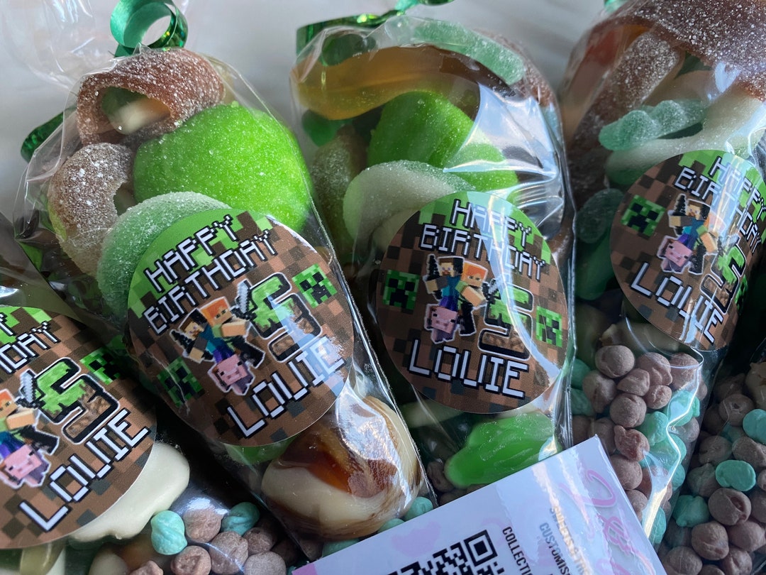MINECRAFT Themed Sweet Cones Pre Filled - Etsy UK