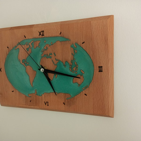 Map Wall Clock - Etsy