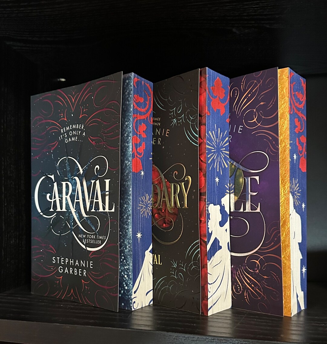 Caraval Paperback Set | Sprayed Edges - Etsy