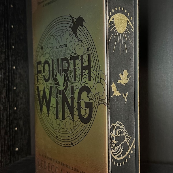 Fourth Wing Book Sprayed Edge - Etsy