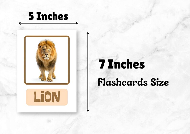 20 Farm Animals Flash Cards, School and Pre-school Cards, Educational ...