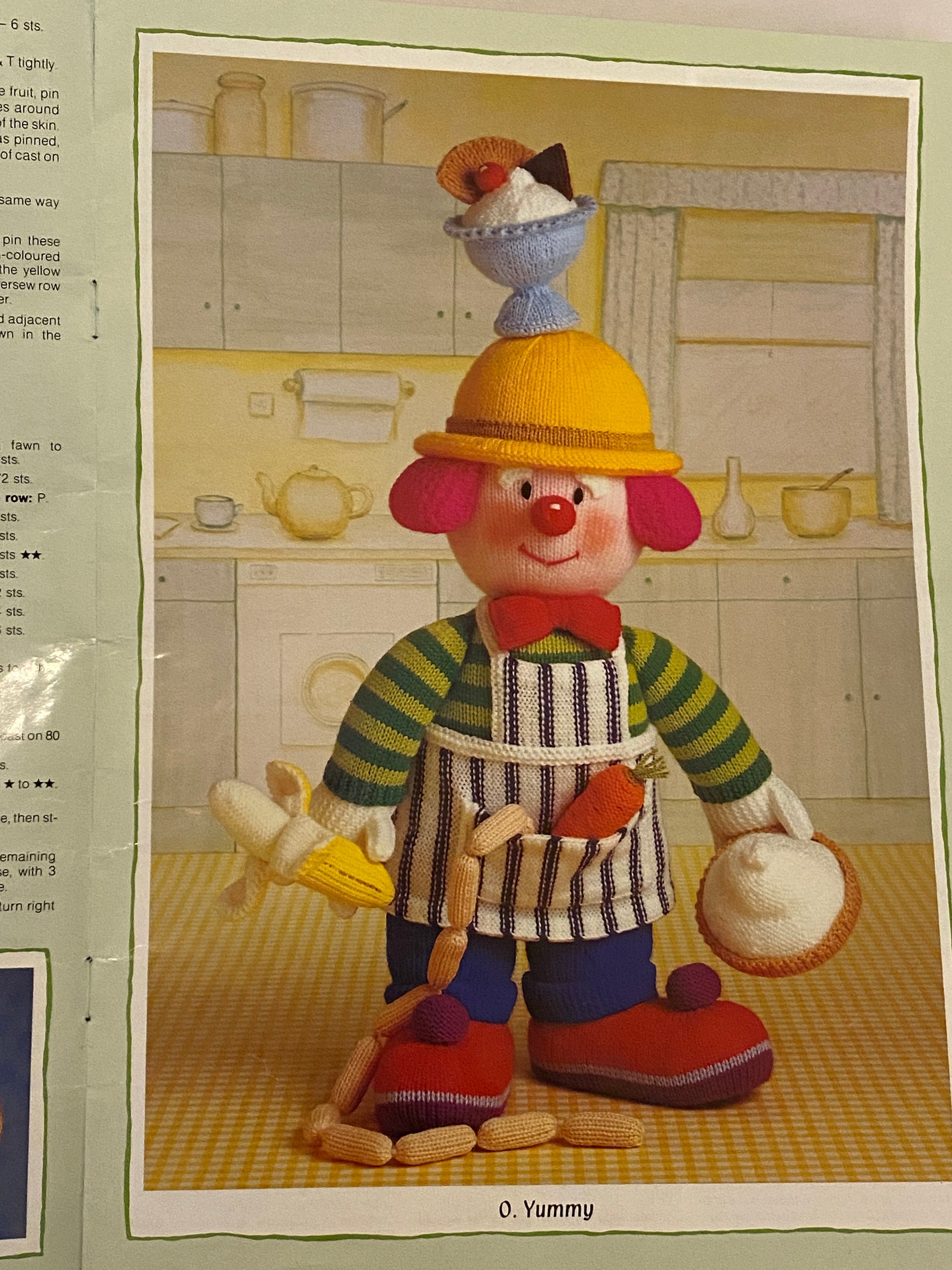 Jean Greenhowes Knitted Clown Patterns, the Red Nose Gang Knitting Doll ...