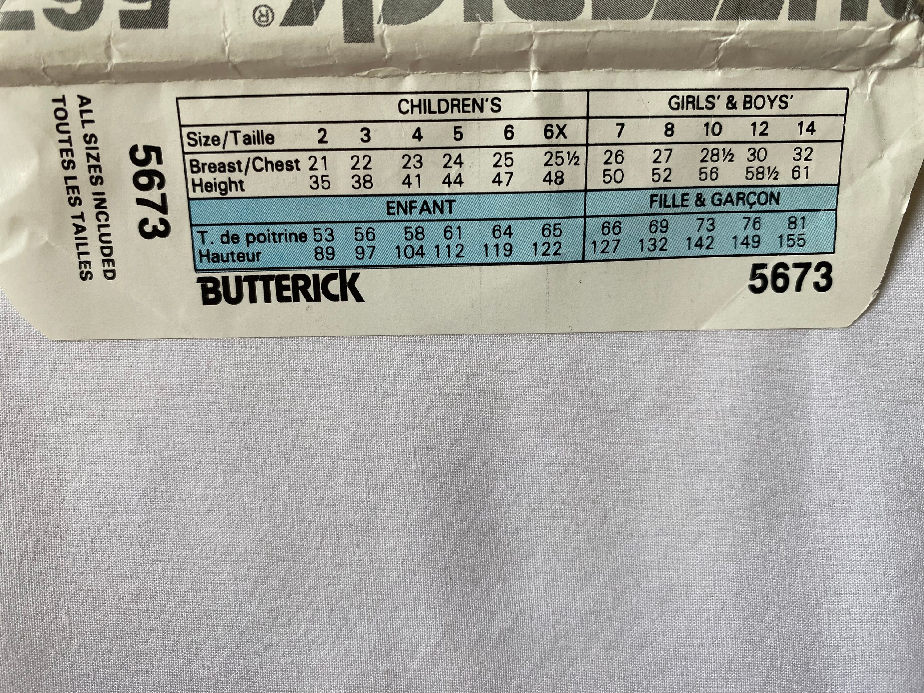 Butterick 5673 Costume Sewing Pattern. Children's Cape/poncho With Hood ...