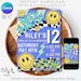 Editable Retro Smiley Invitation Template Let's Party Smiley Invite ...