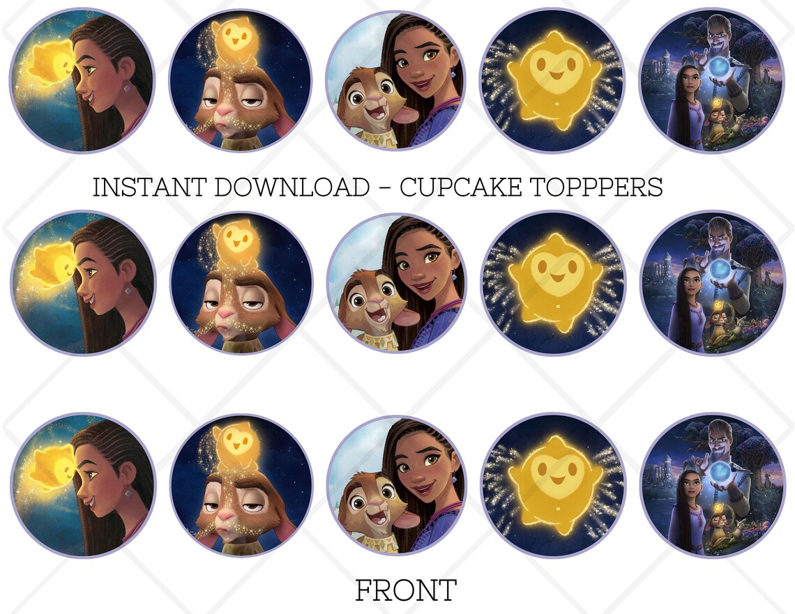 Wish Cupcake Topper, Wish Printable Cupcake Topper, Wish Giveaways ...