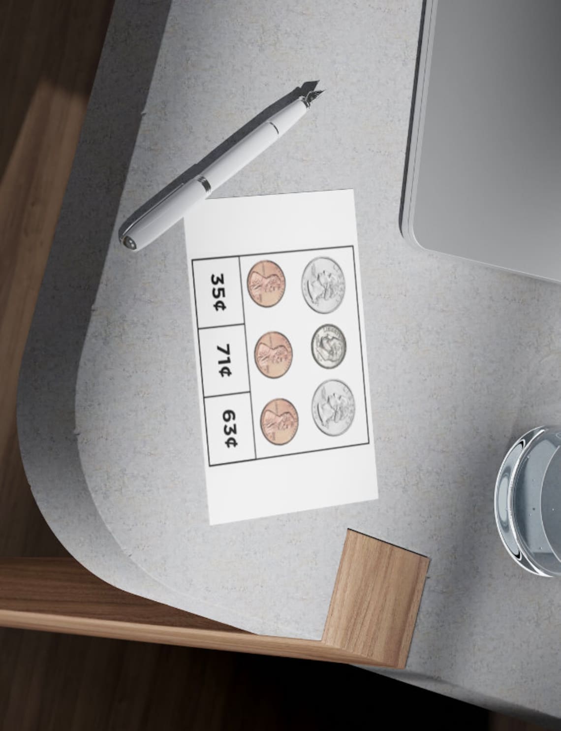 Coin Counting Clip Cards | Homeschool Activity | Fine Motor Skill ...