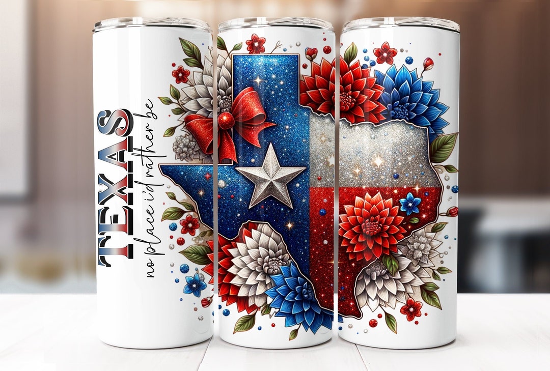 Texas Sublimation Design, 20oz Skinny Tumbler Digital Download PNG ...