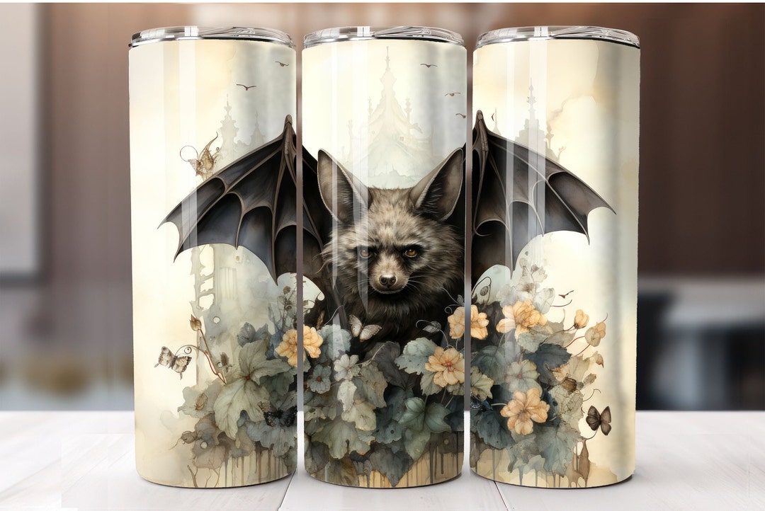 Bat Sublimation Design, 20oz Skinny Tumbler Digital Download, Tumbler ...
