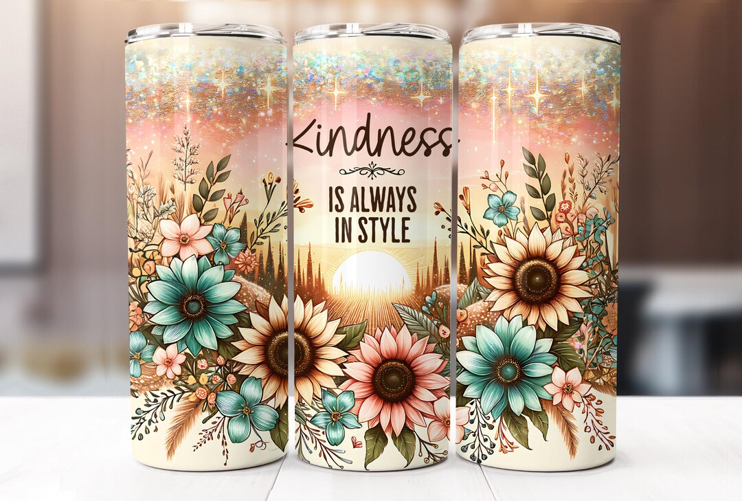 Inspirational Tumbler Wrap, 20oz Skinny Tumbler Digital Download PNG ...
