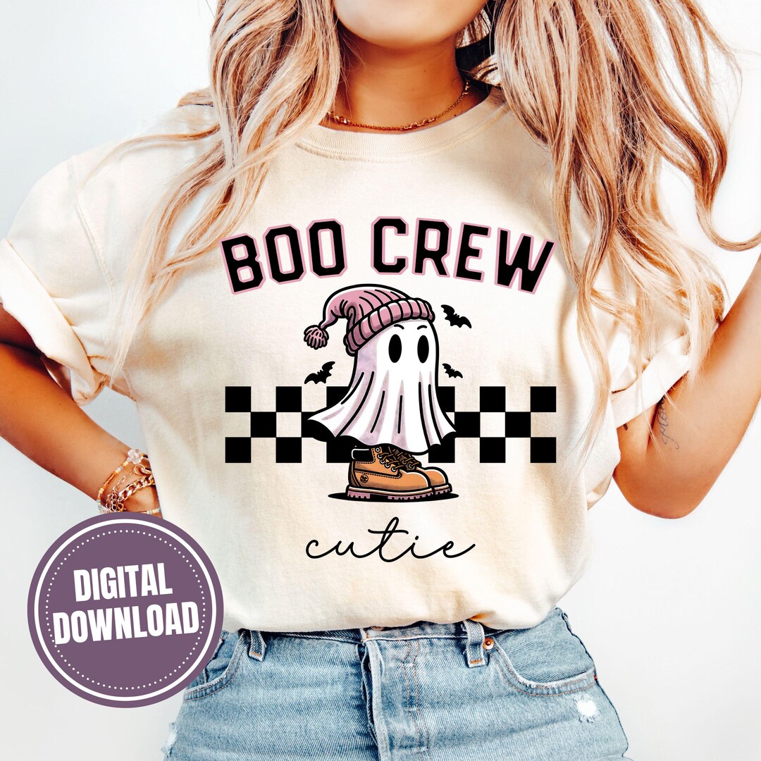 Boo Crew Ghost PNG Halloween Boo Png, Halloween PNG, Boo Ghost Shirt ...