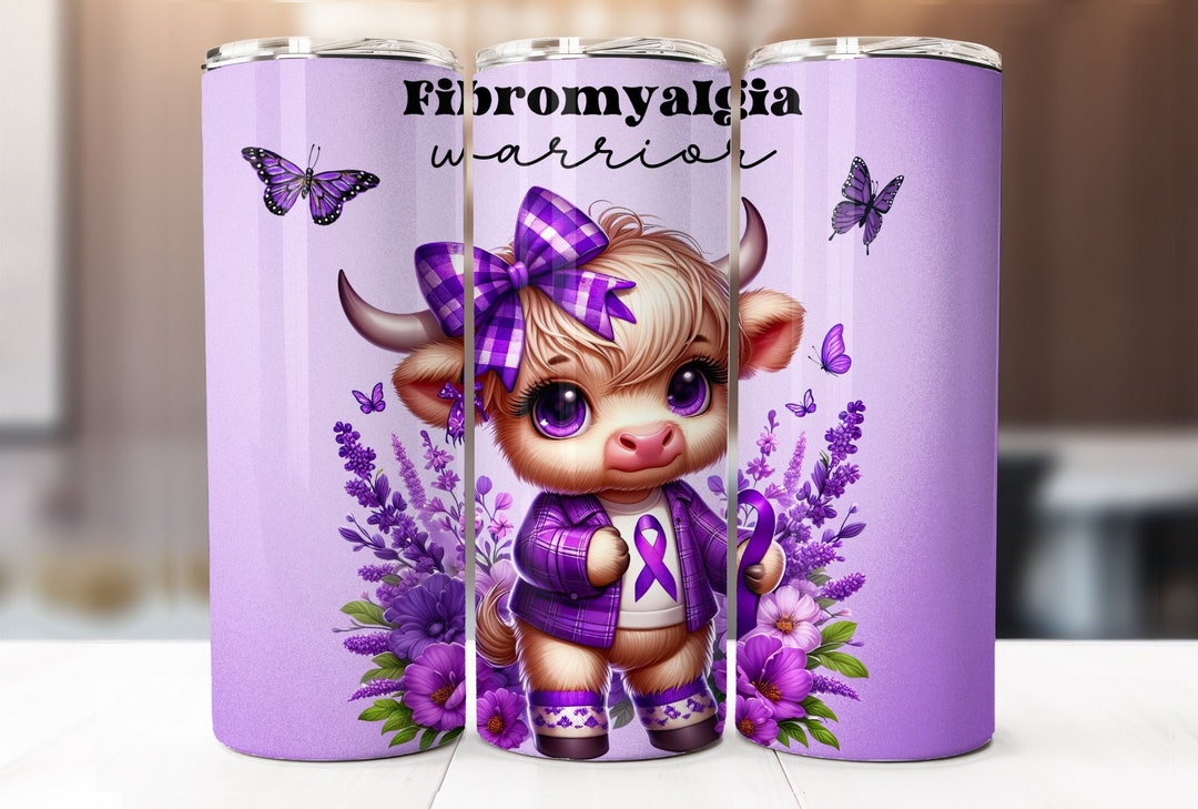 Fibromyalgia Sublimation Design, 20ozskinny Tumbler Digital Download ...