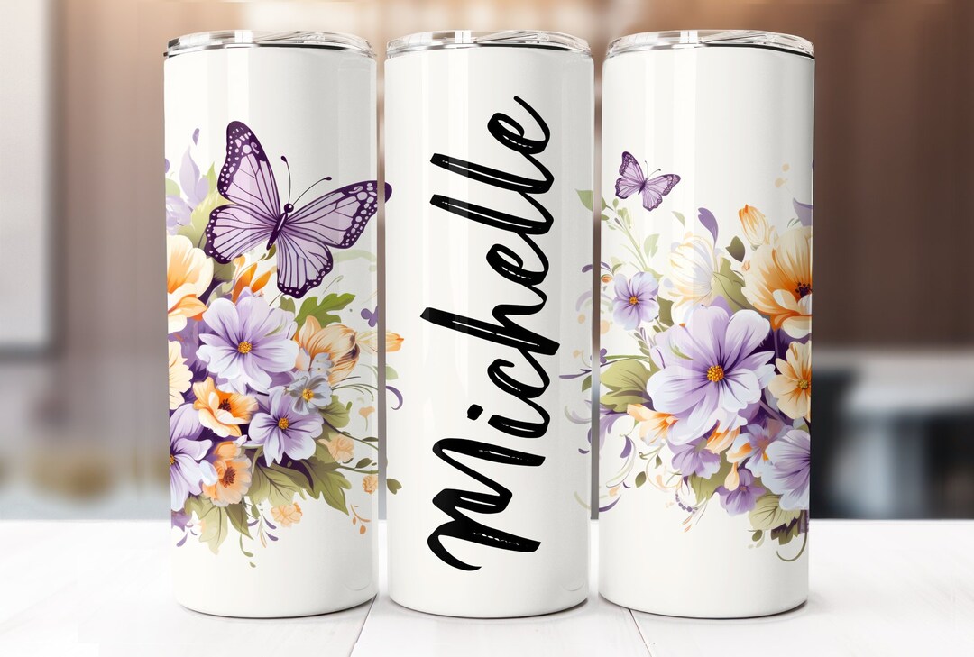Add Your Name Sublimation Design, 20oz Skinny Tumbler Digital Download ...