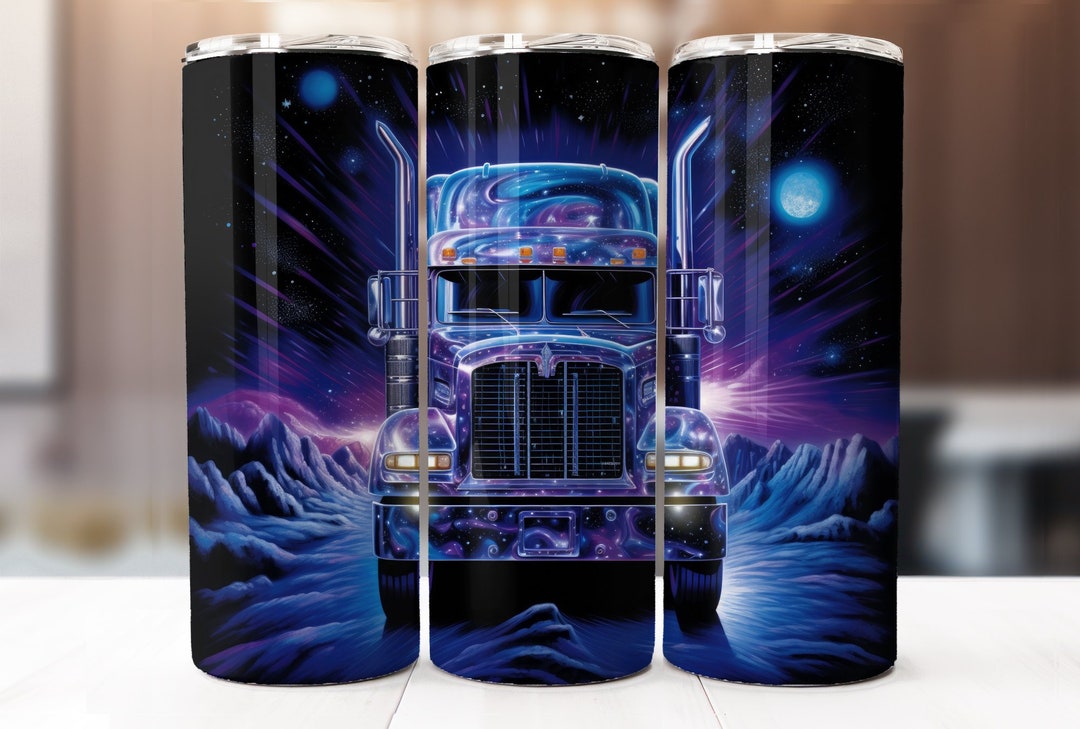Trucker Sublimation Design, 20oz Skinny Tumbler Digital Download PNG ...