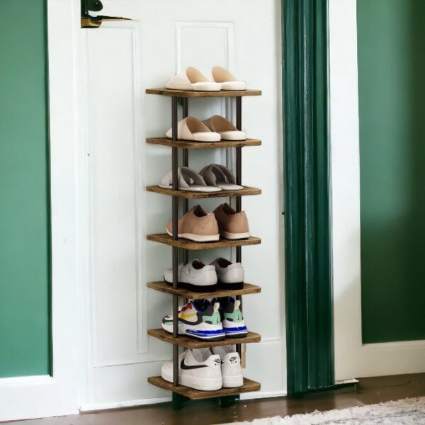 Narrow Shoe Rack for Entryway - Etsy