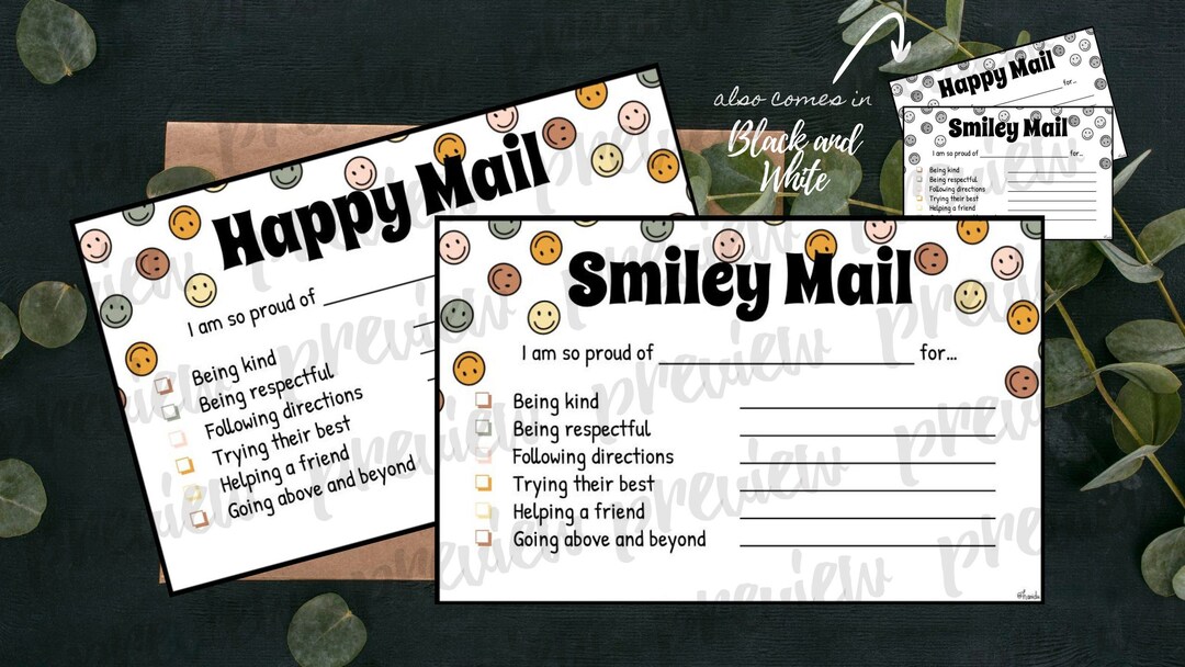 Smiley Mail, Happy Mail, Teacher Mail, Behavior Communication, Behavior ...