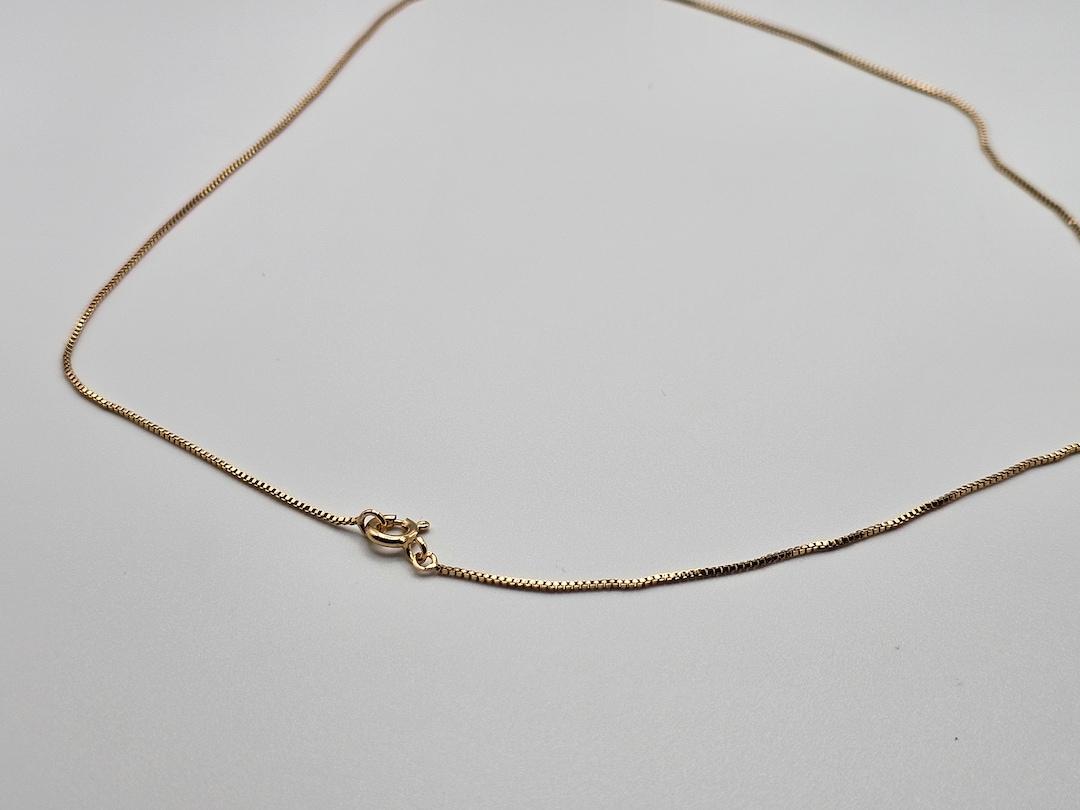 Box Chain Necklace, Gold Box Chain, in Hashem Jewelry - Etsy
