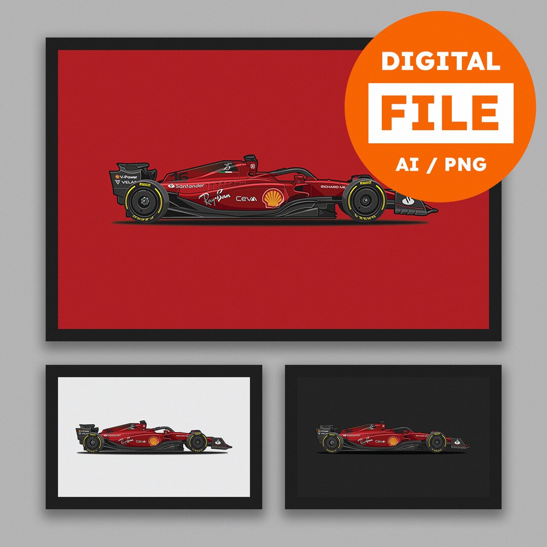 Ferrari 2023 Car F1 Poster / Formula 1 Car Poster / Vector - Etsy