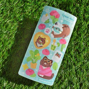 Spaw Day Holographic Sticker Sheet - Etsy