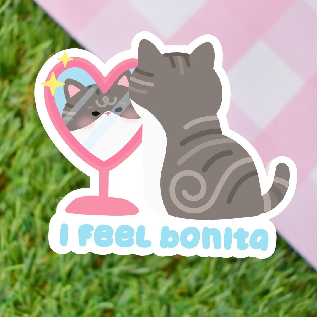 I Feel Bonita Cat Vinyl Sticker - Etsy