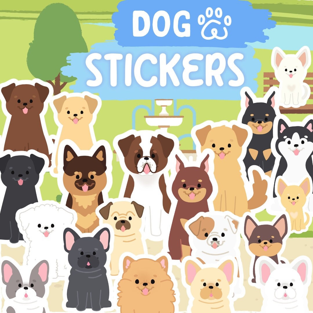 Dog Vinyl Sticker - Etsy