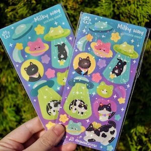 Milky Way Holographic Sticker Sheet - Etsy