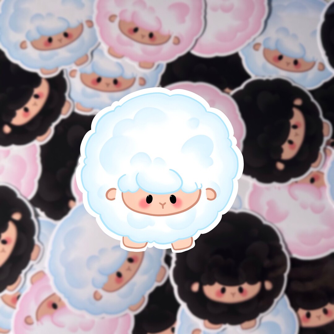 Little Lamb Sticker| Customizable Cute Animal Vinyl| Sheep Sticker ...