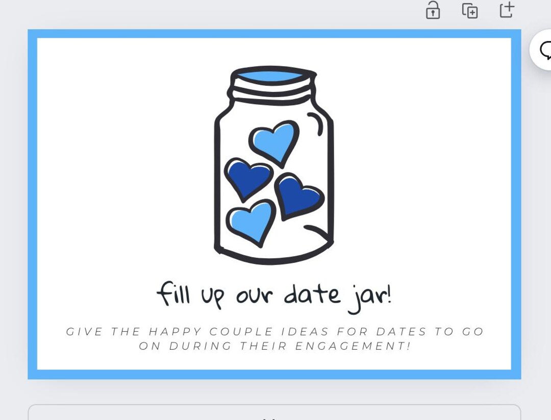 Canva Date Jar Template for Weddings/engagement Parties - Etsy