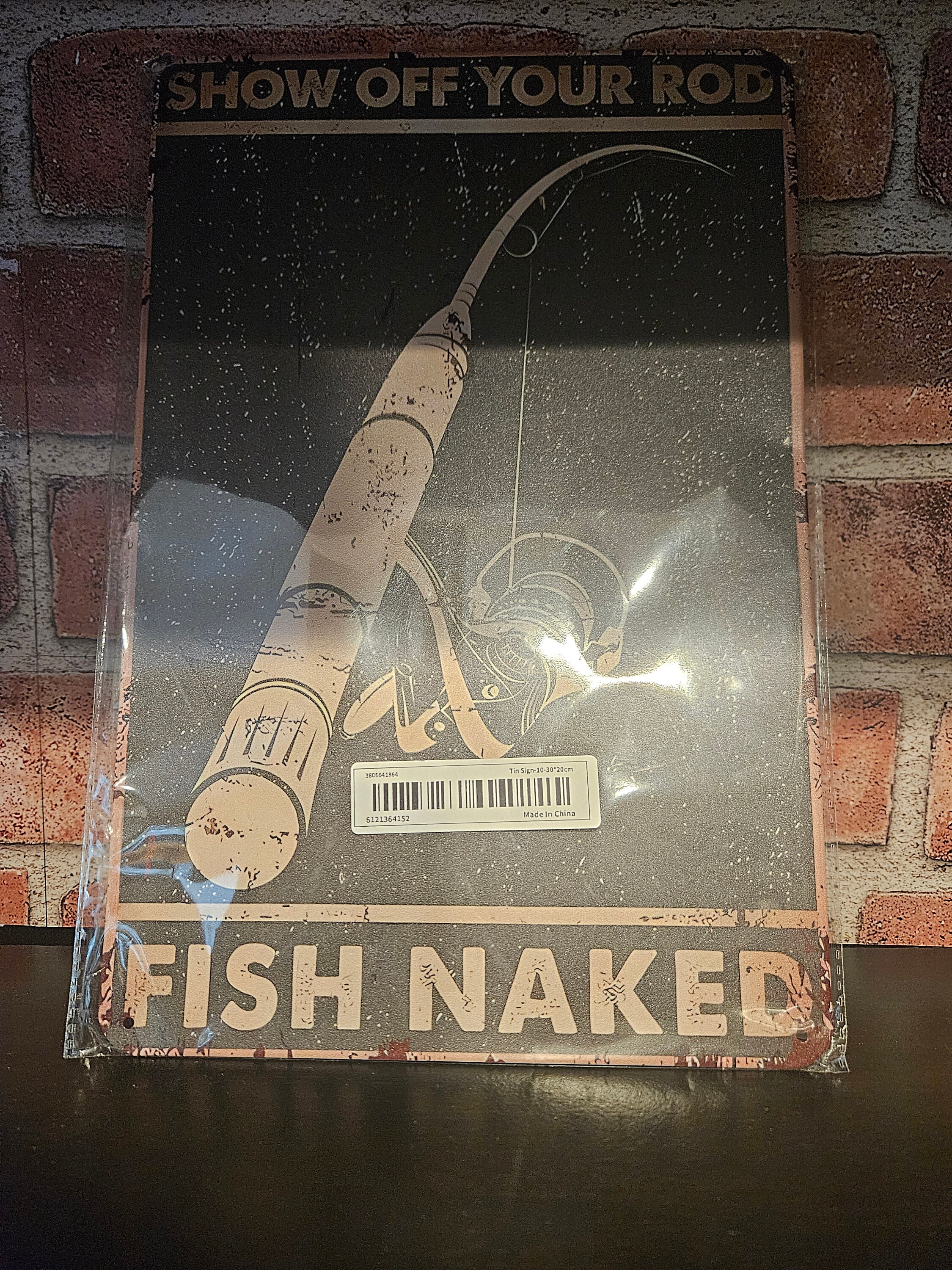 Show off Your Rod Fish Naked Sign - Etsy