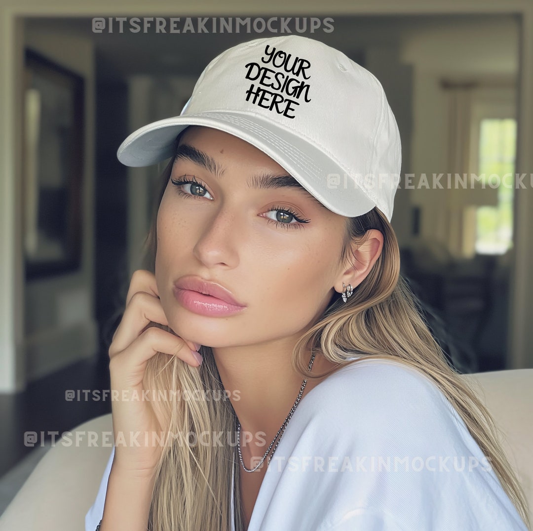 White Hat Mockup: Baseball Cap Mockup (PNG Digital Download) - Etsy