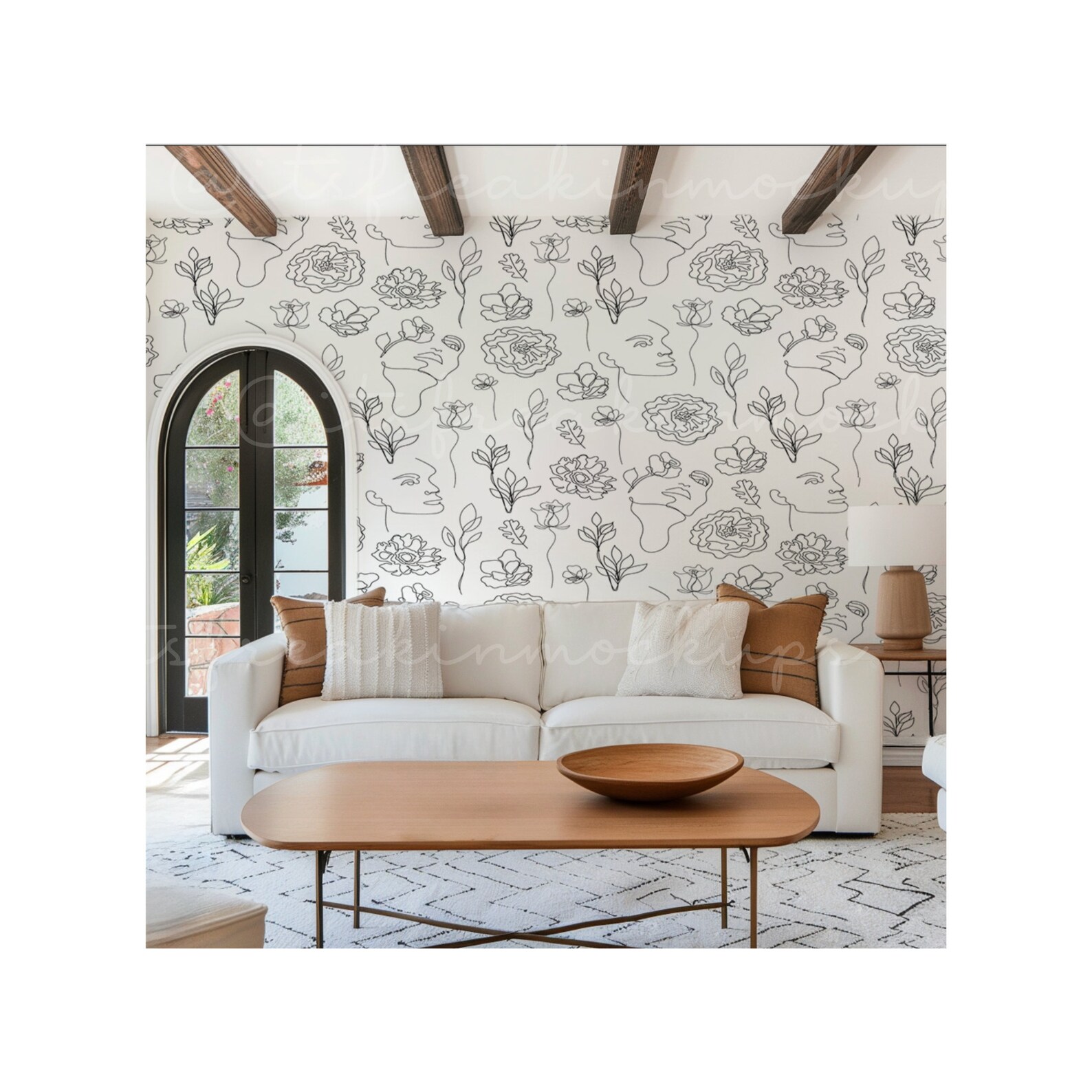 Wallpaper Mockup PSD, PSD Wallpaper Mockup, Wall Mockup, PSD Mockup ...