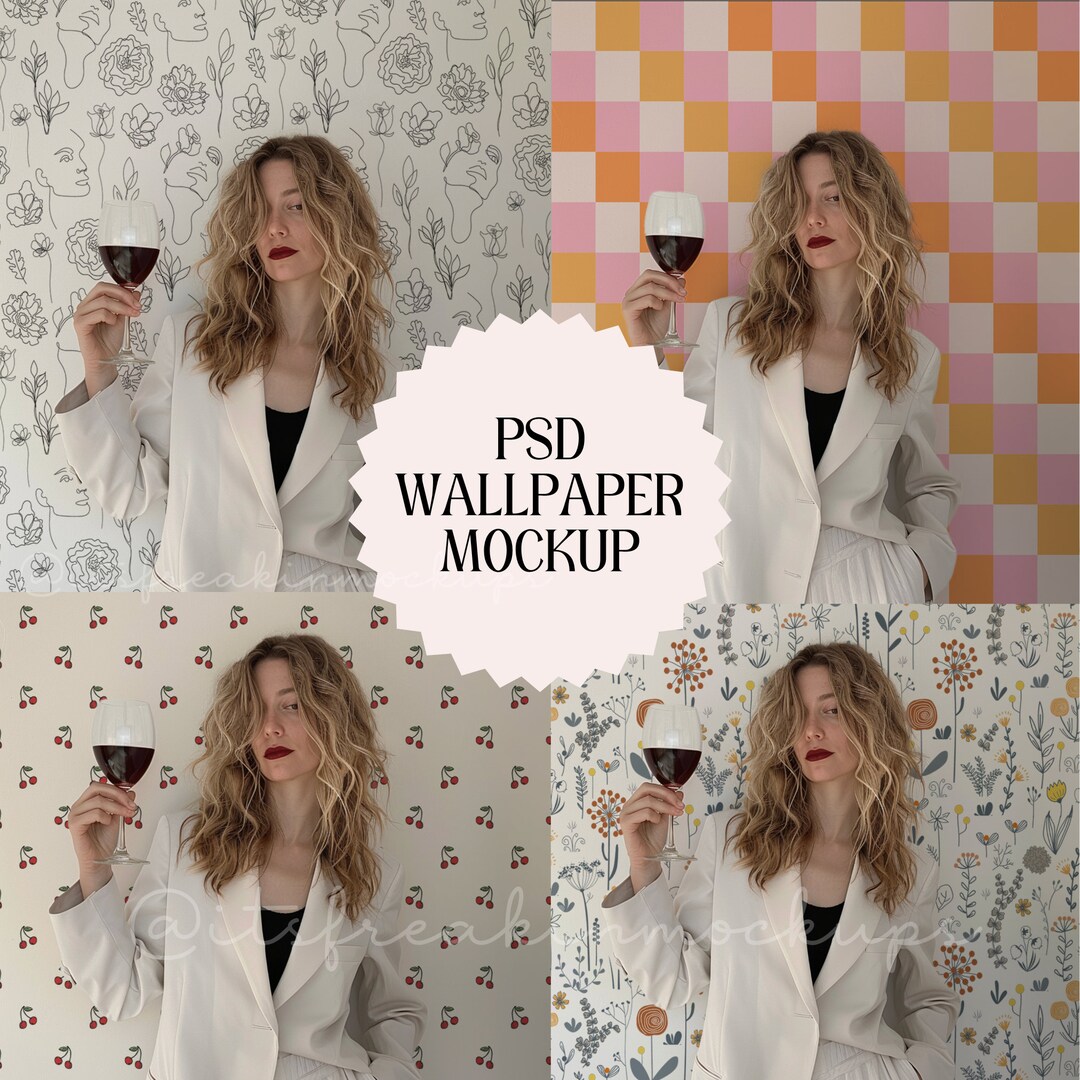 Wallpaper Mockup, PSD Wallpaper Mockup, Wall Mockup, PSD Mockup, Mockup ...