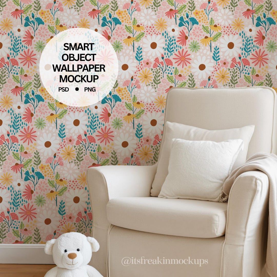Wallpaper Mockup, PSD Wallpaper Mockup, Wall Mockup, PSD Mockup, Mockup ...